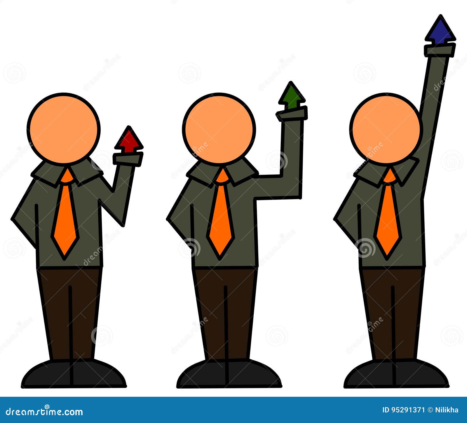 Graph arm stock illustration. Illustration of statistics - 95291371