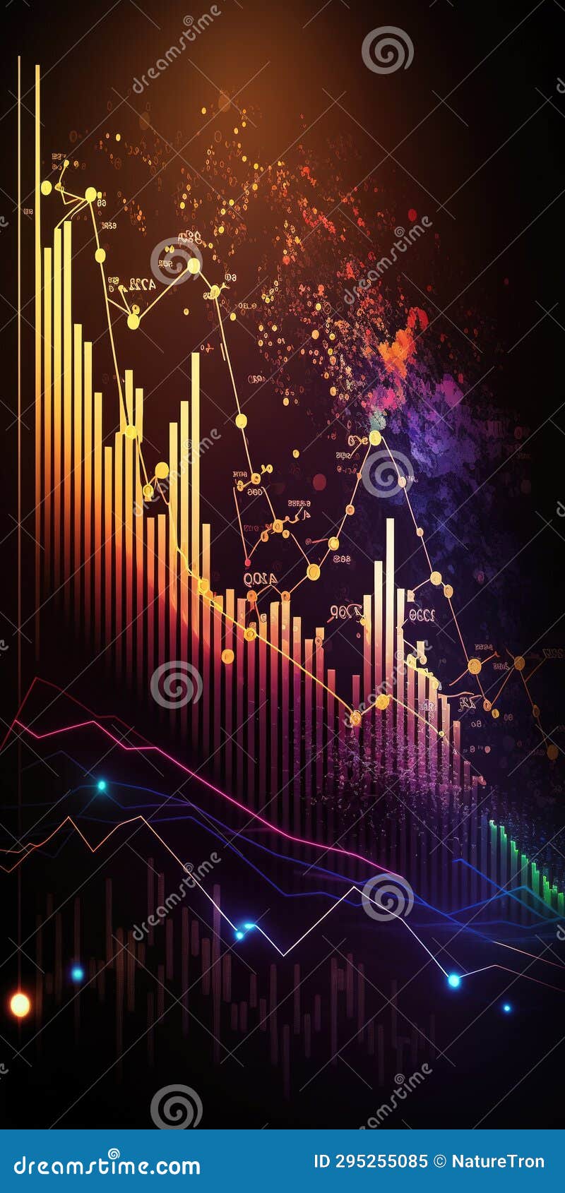 Graph with Arrow Chart Graph Stock Illustration - Illustration of graph ...