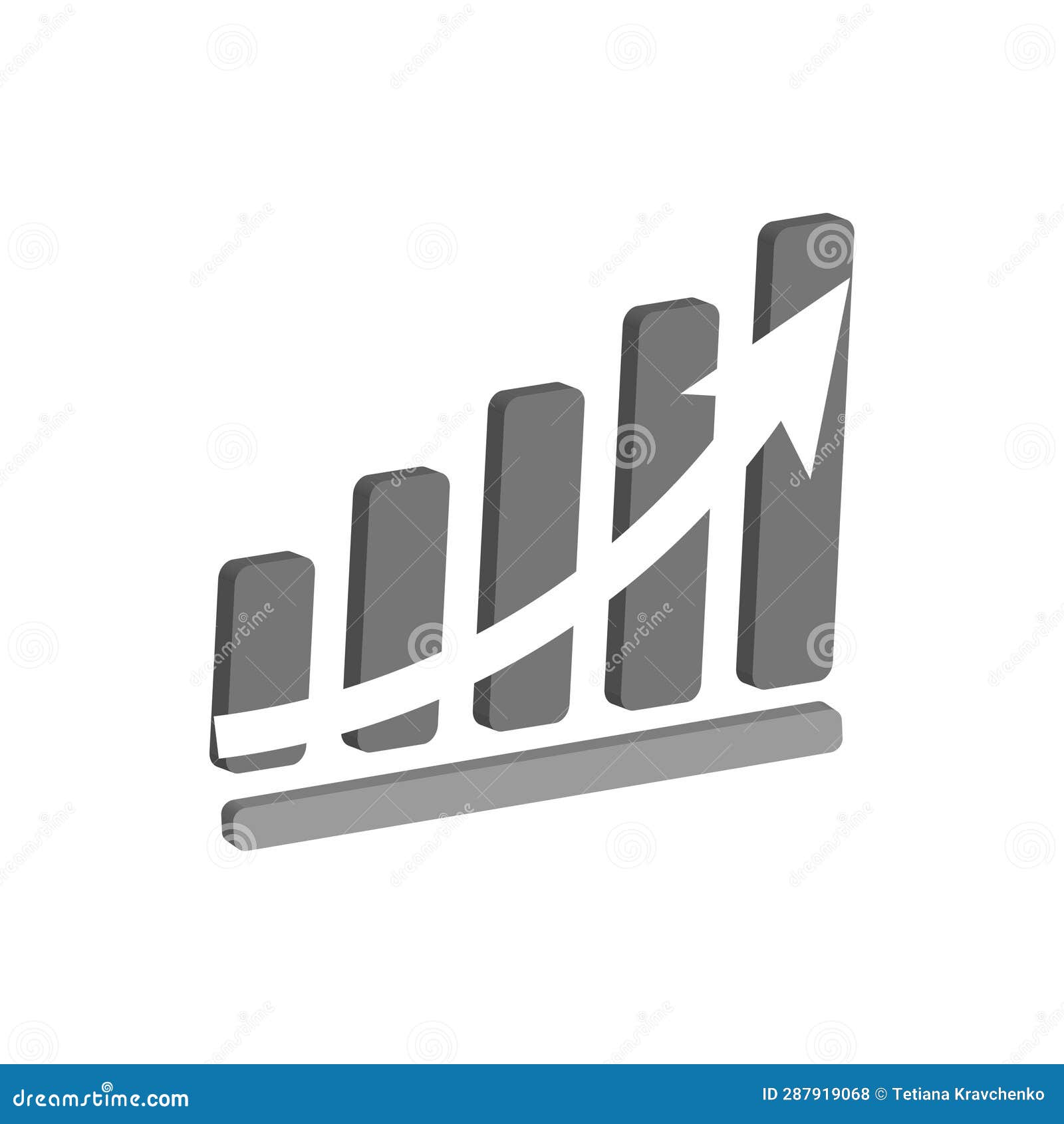 Graph Arrow Growth. Vector Illustration. EPS 10 Stock Illustration ...