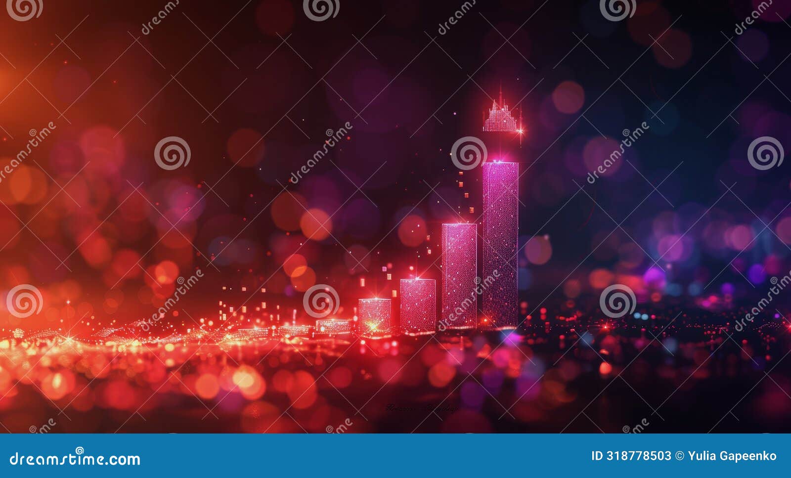 Graph with Arrows Background Stock Image - Image of finance ...