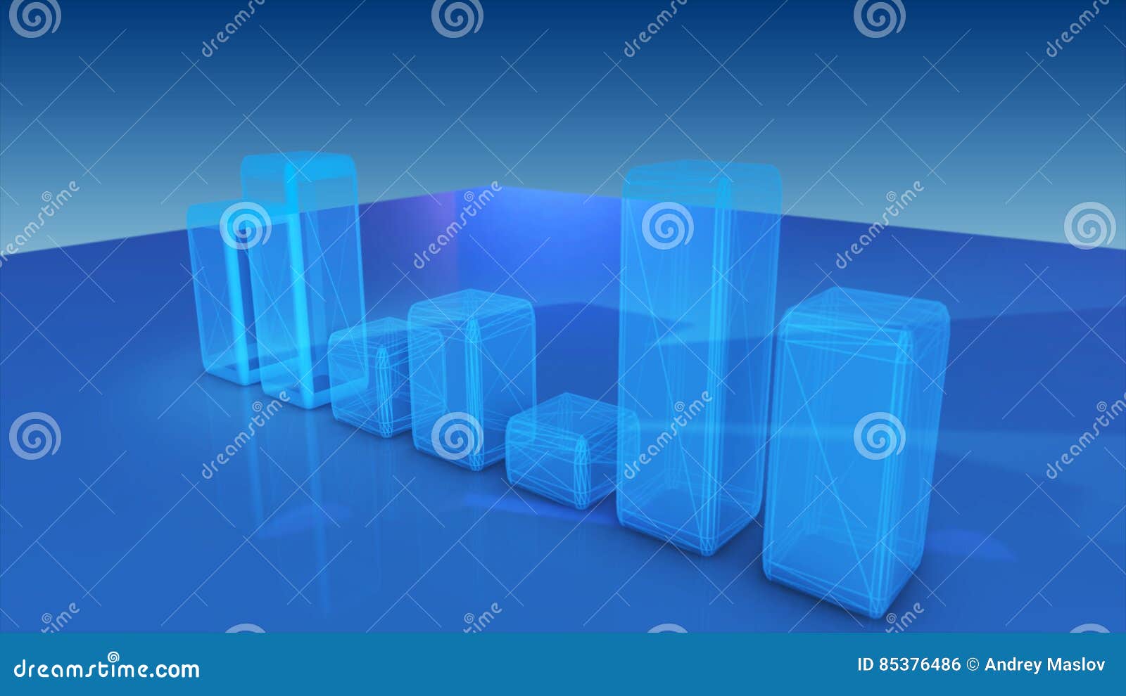 Graph Bar Chart Analysis Research Concept Stock Illustration ...