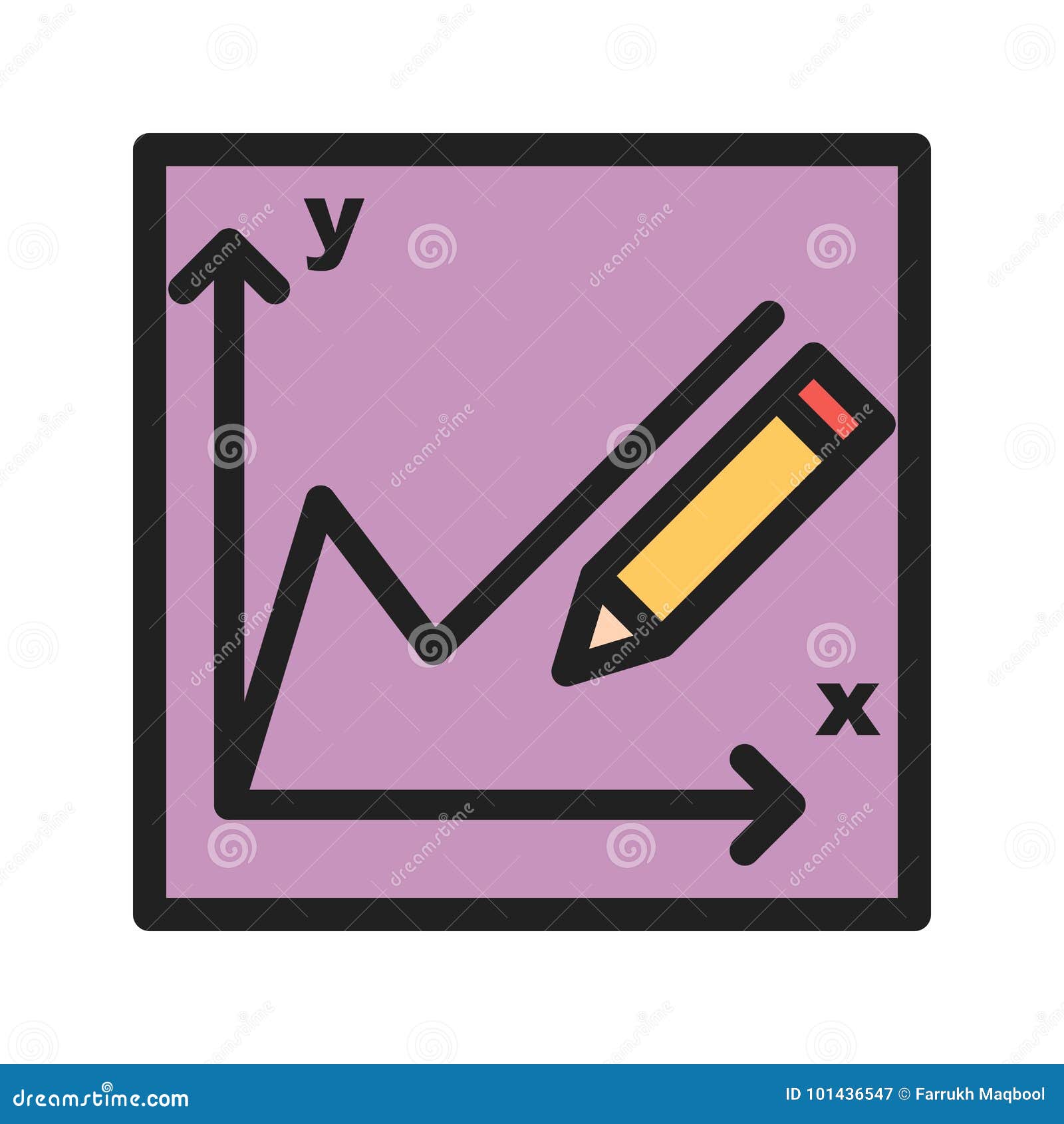 Drawing Graphs stock vector. Illustration of design - 101436547