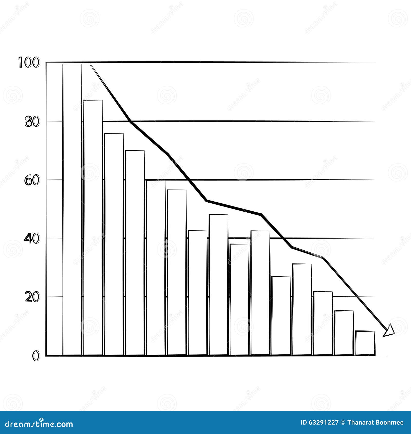 Graph stock illustration. Illustration of progress, business - 63291227