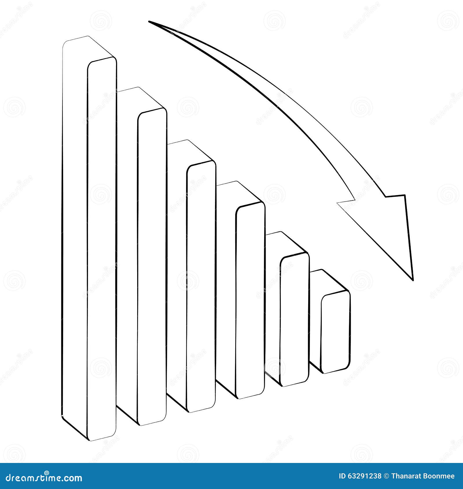 Graph stock illustration. Illustration of arrow, design - 63291238