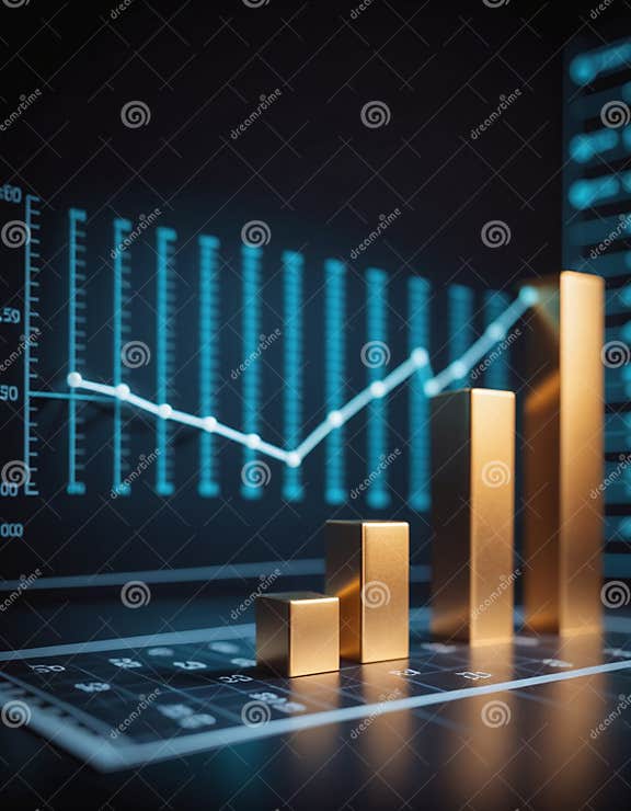 Graph or Block Diagram Shows the Increase or Decrease of Shares, Which ...