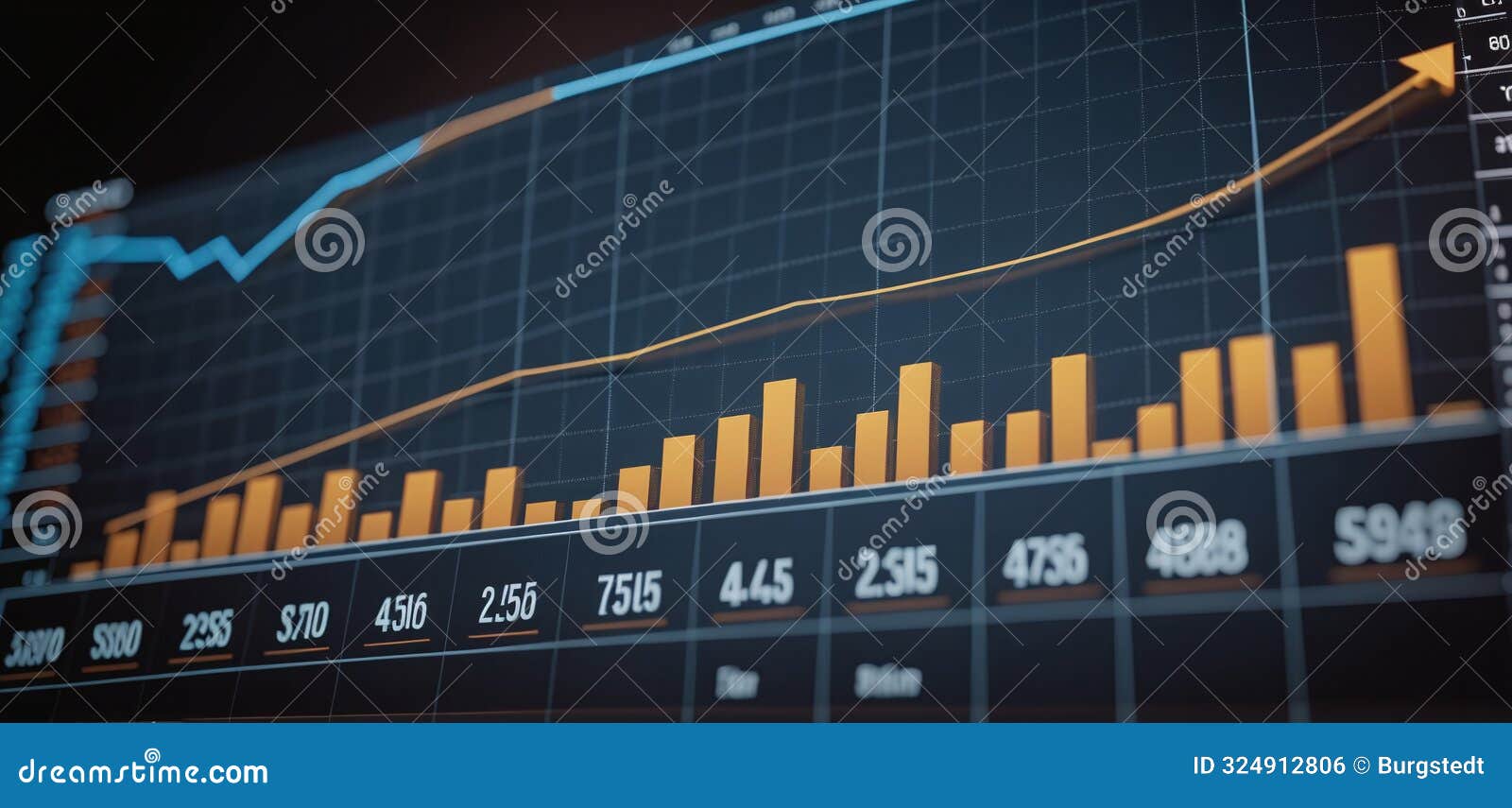 Graph or Block Diagram Shows the Increase or Decrease of Shares, Which ...