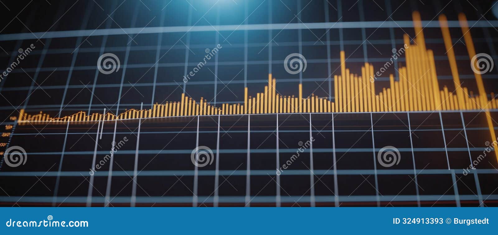 Graph or Block Diagram Shows the Increase or Decrease of Shares, Which ...