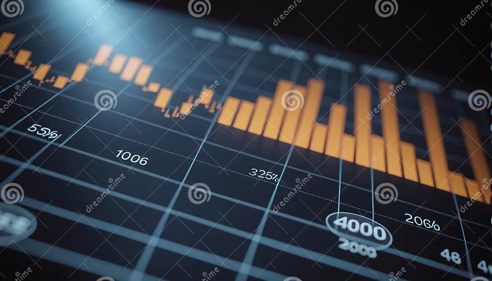 Graph or Block Diagram Shows the Increase or Decrease of Shares, Which ...