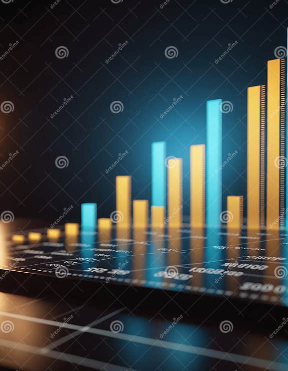 Graph or Block Diagram Shows the Increase or Decrease of Shares, Which ...