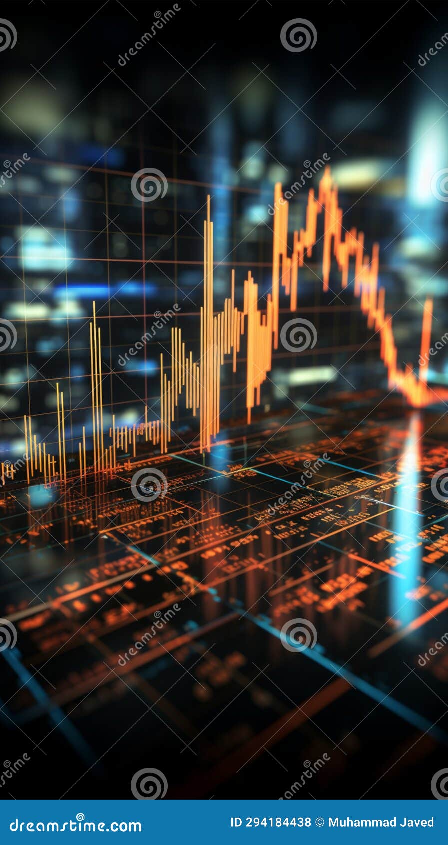 Graph and Chart Backdrop Embodies Forex Trading, Market Dynamics, and ...