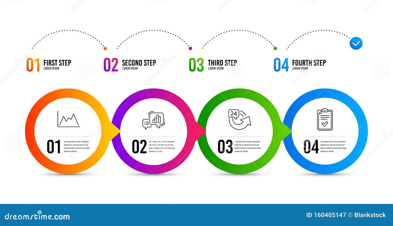 Graph Chart, 24 Hours and Diagram Icons Set. Checklist Sign. Growth ...