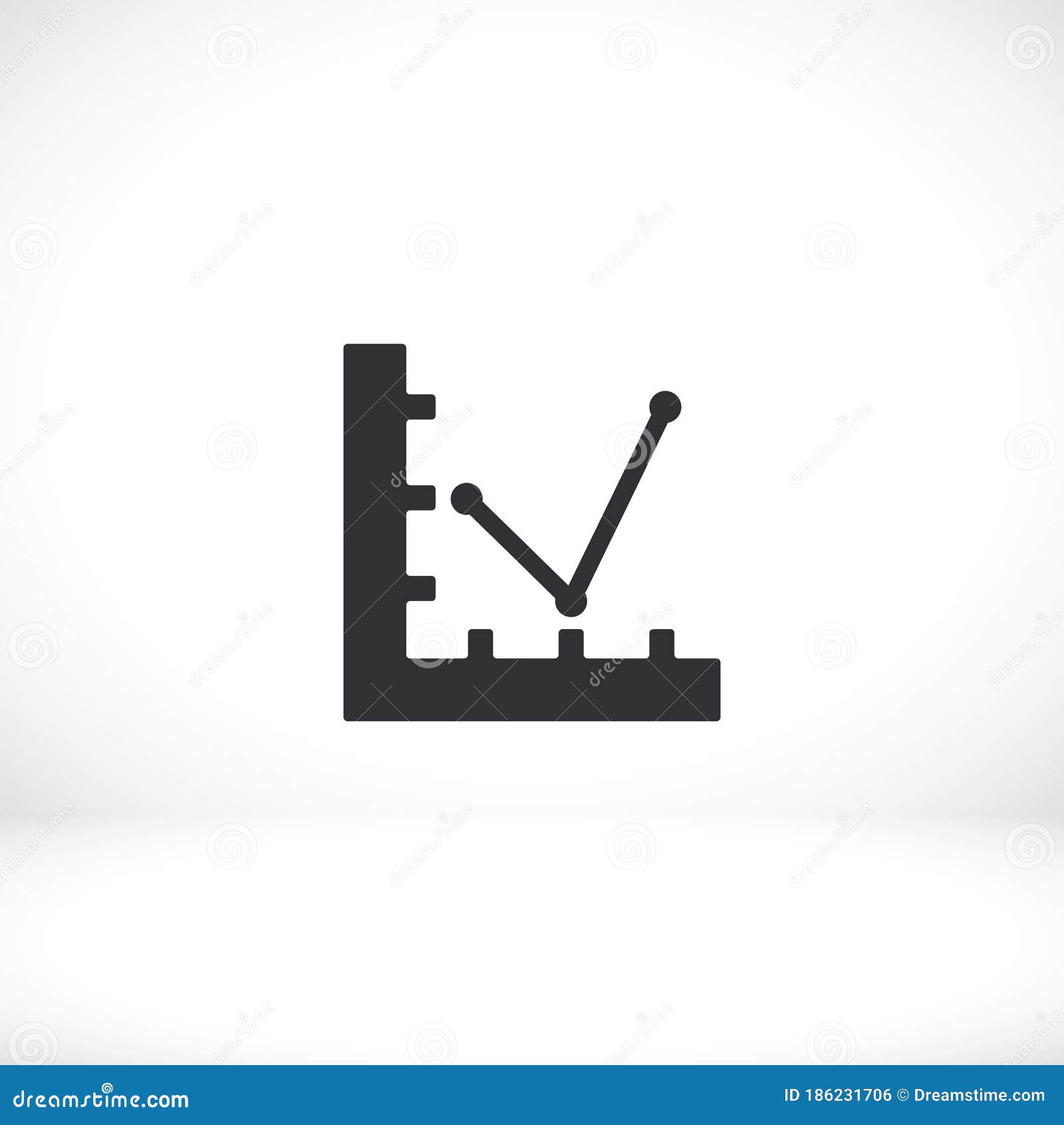 Graph Chart Icon. Vector Eps 10 . Lorem Ipsum Flat Design Stock ...