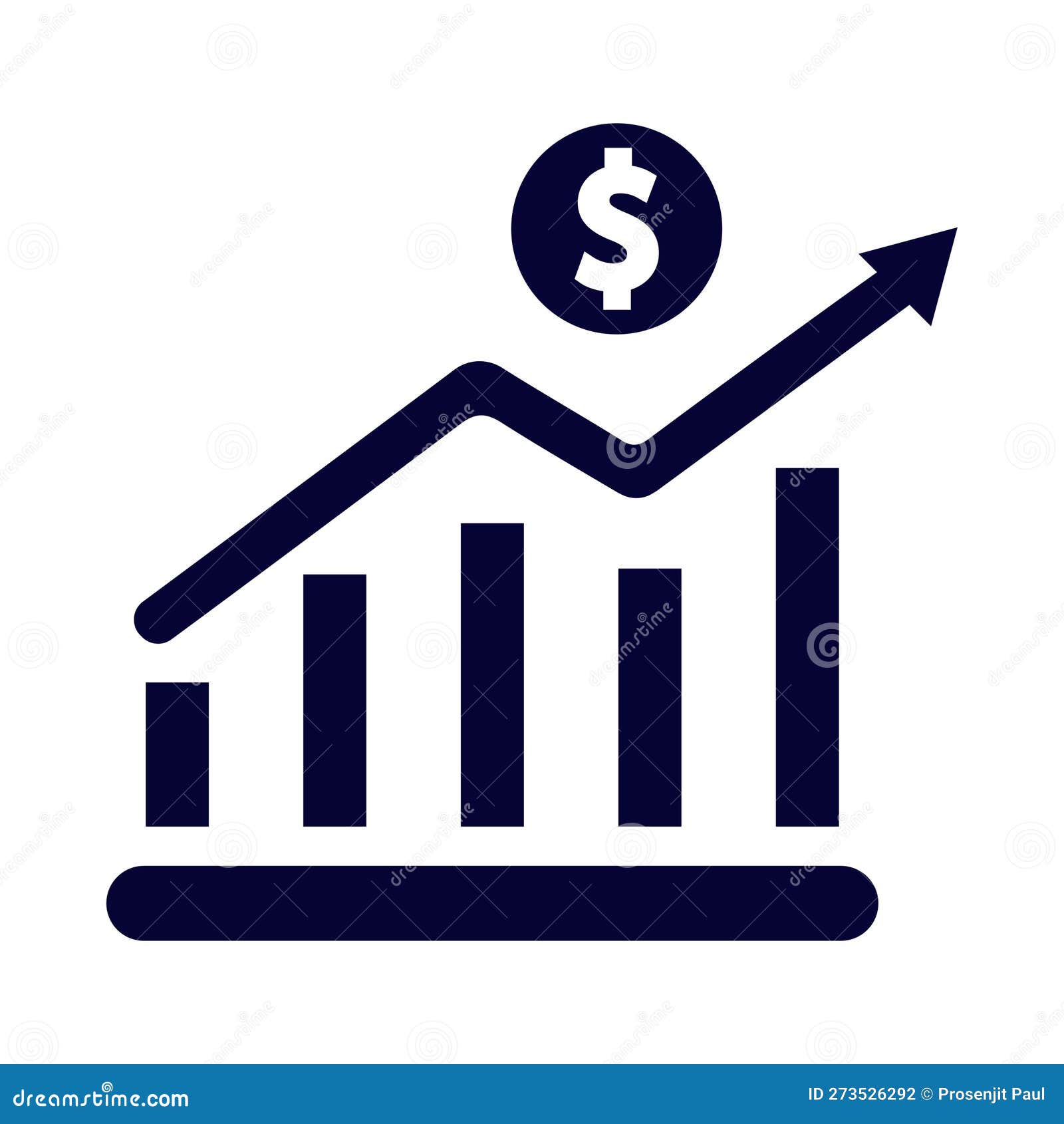 Graph, Chart, Money, Dollar, Business Growth Graph Chart Icon Stock ...