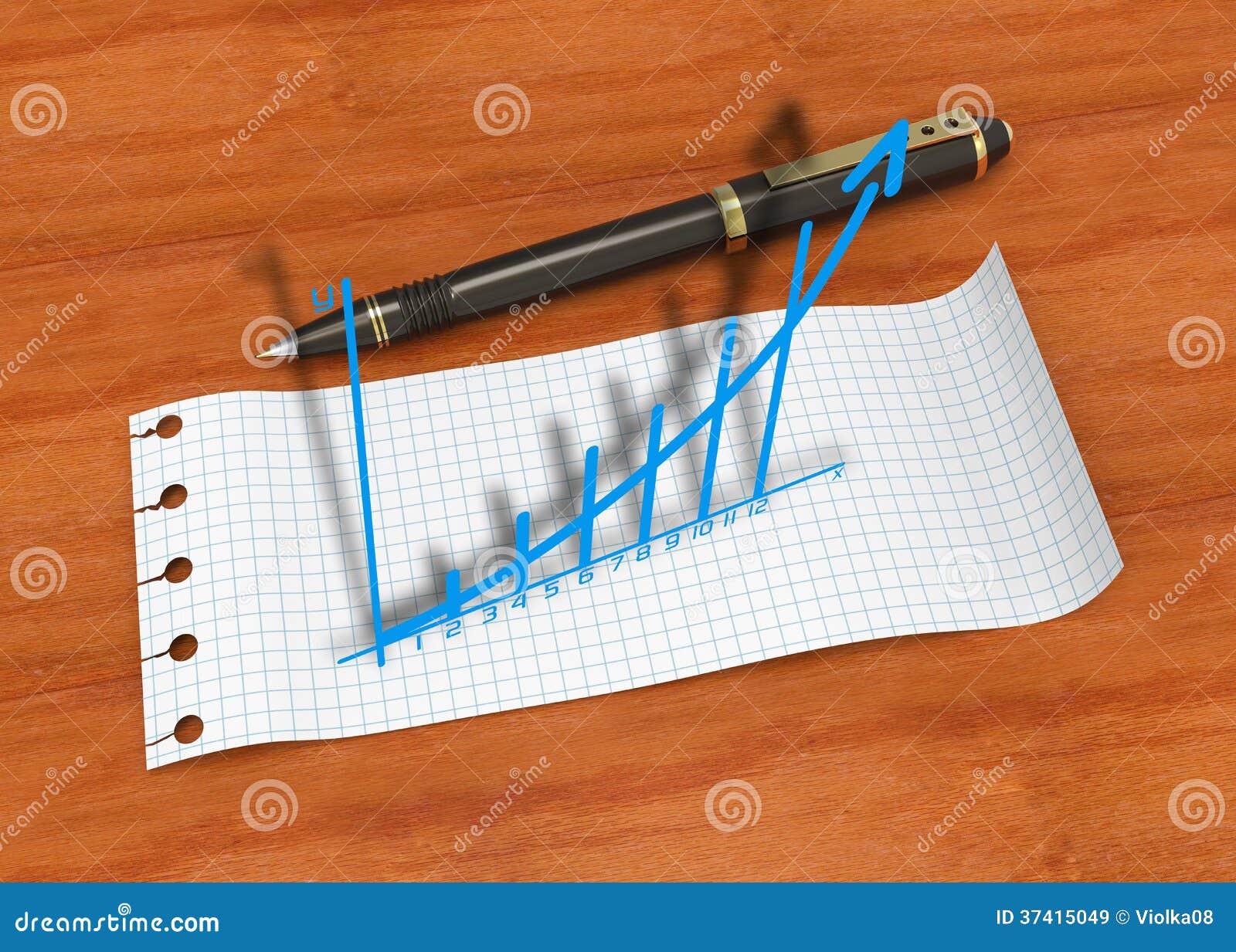 Graph chart stock image. Image of growth, financial, drawing - 37415049