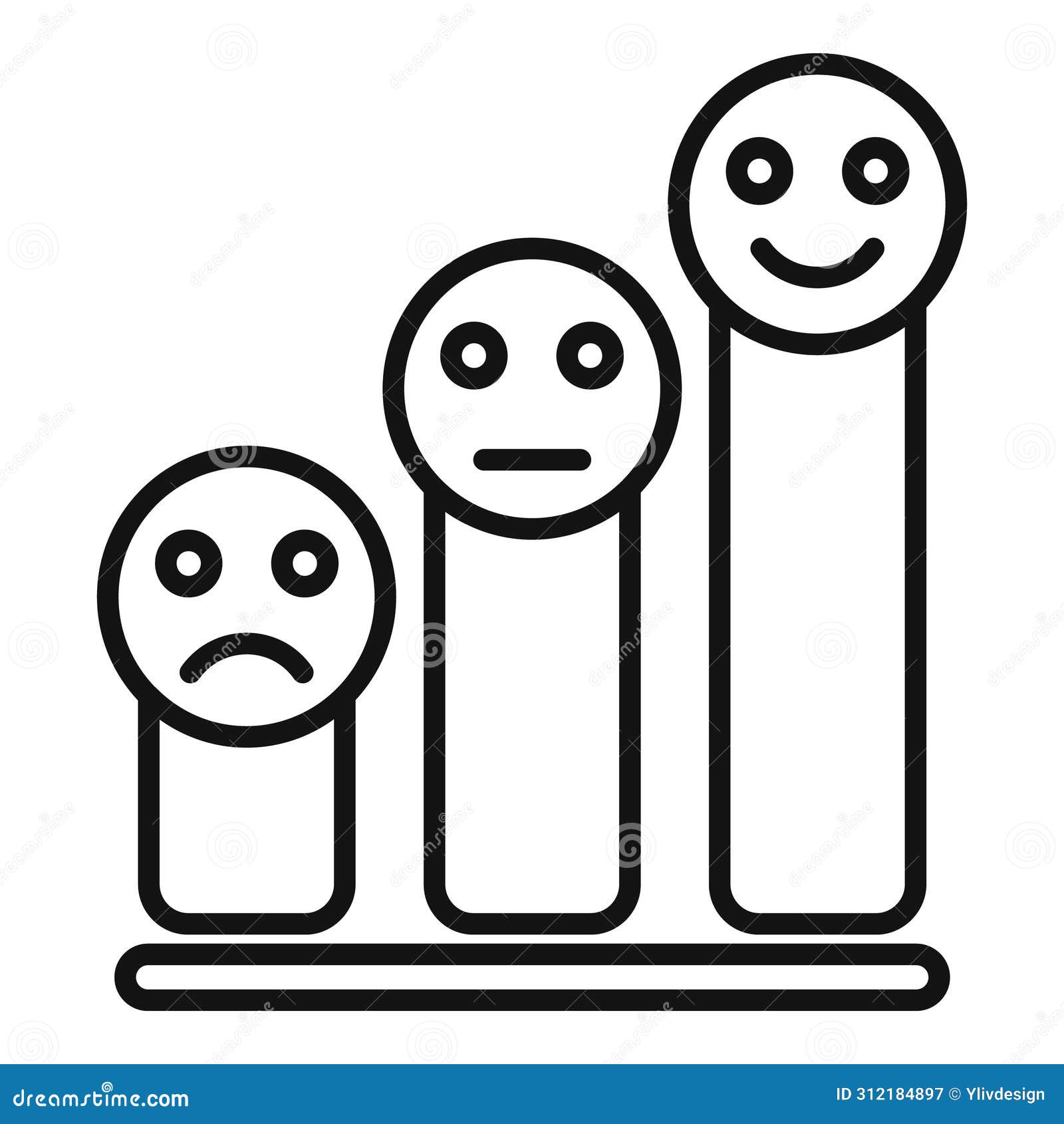 Graph Chart Satisfaction Level Icon Outline Vector. Normal Game Stock ...