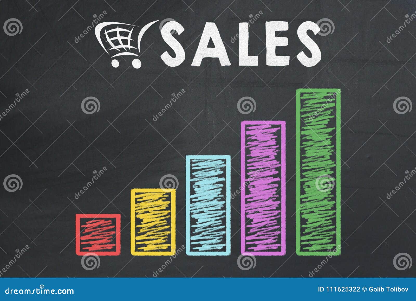Graph Chart Showing Growth of Sales Stock Photo - Image of sale ...