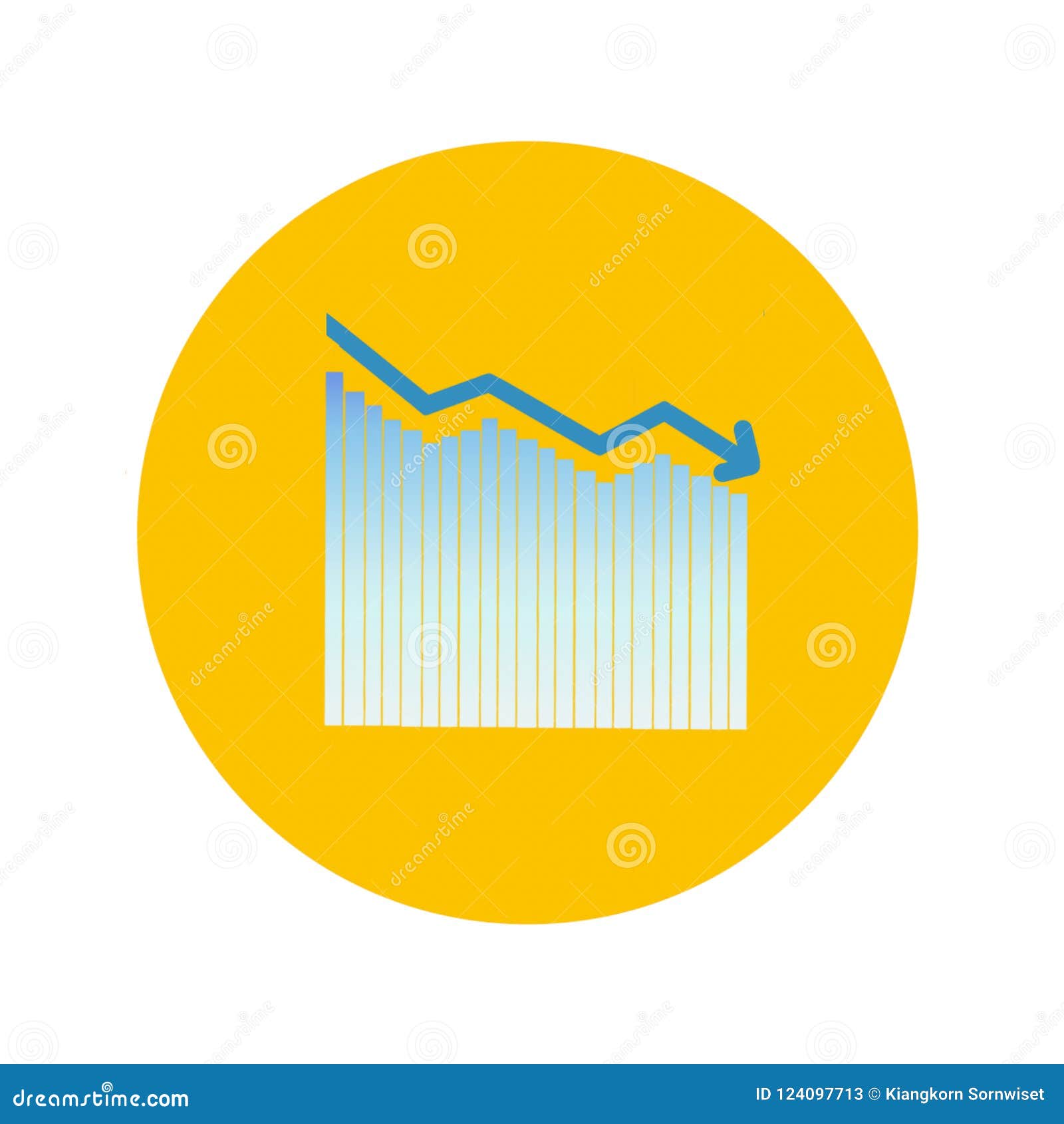 Graph Chart Sign Icon. Diagram Symbol Stock Illustration - Illustration ...