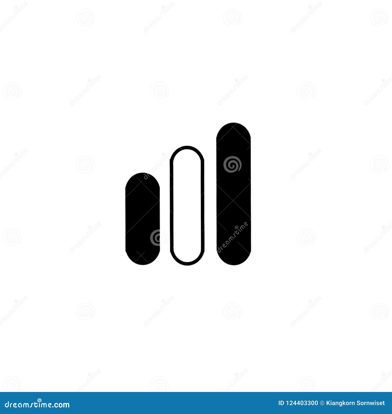 Graph Chart Sign Icon. Diagram Symbol Stock Illustration - Illustration ...