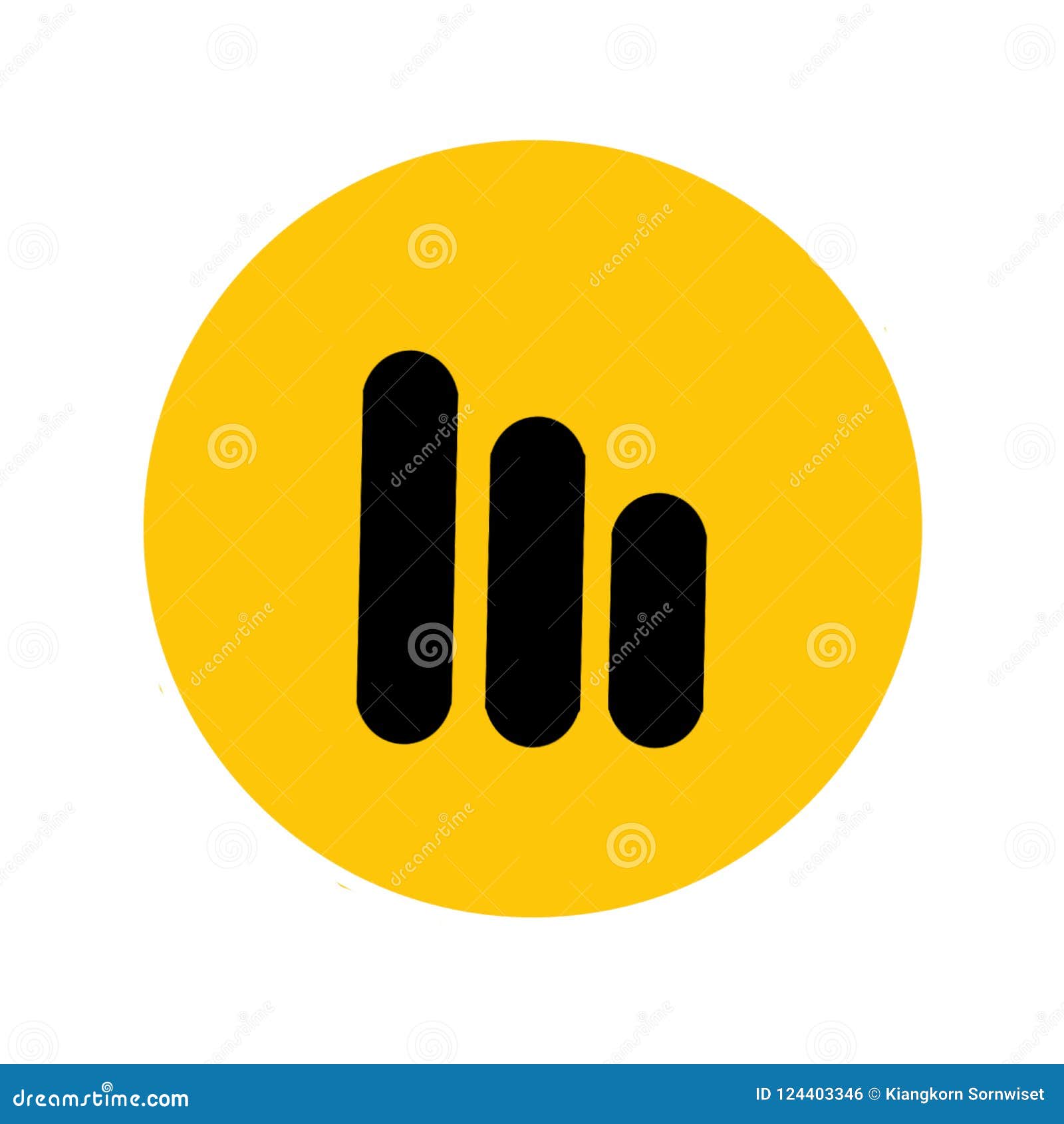 Graph Chart Sign Icon. Diagram Symbol Stock Illustration - Illustration ...