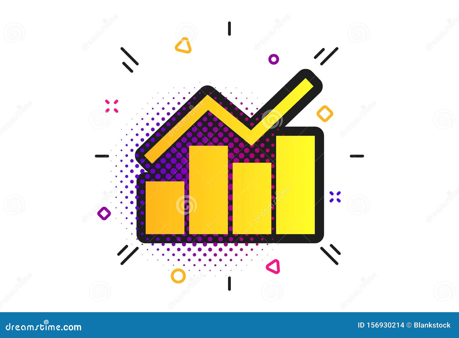 Graph Chart Sign Icon. Diagram Symbol. Vector Stock Vector ...