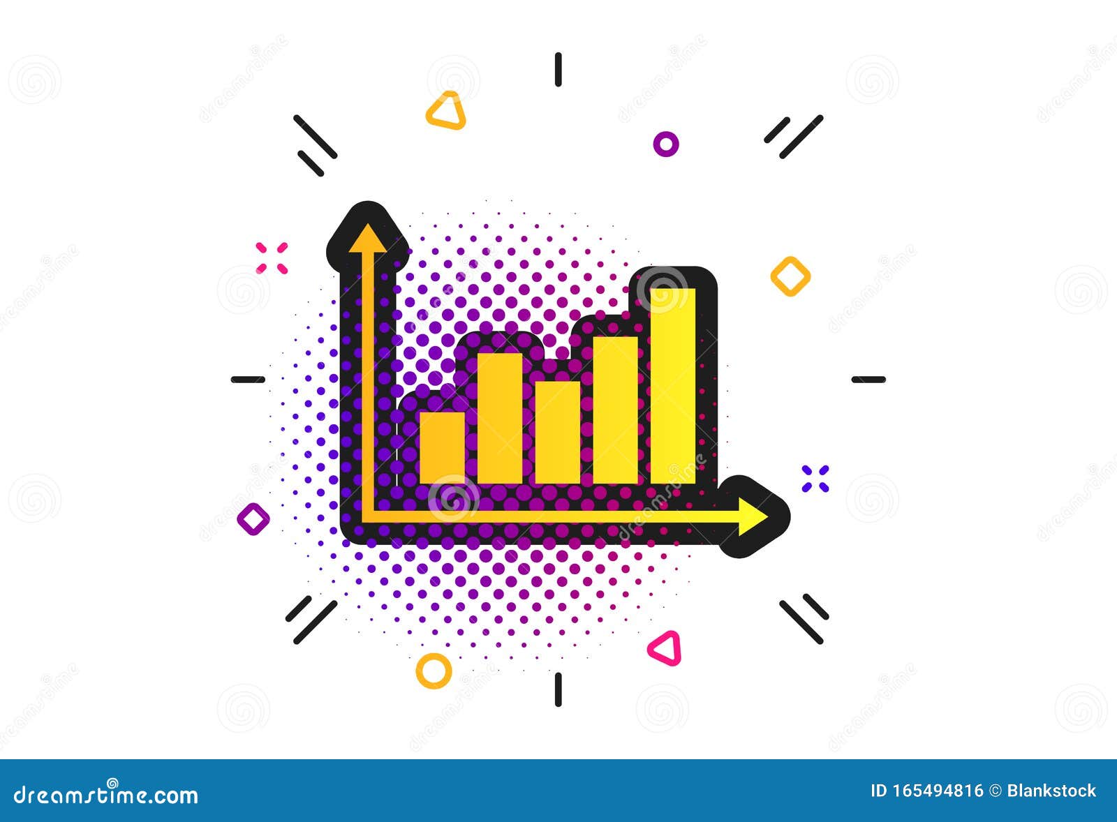 Graph Chart Sign Icon. Diagram Symbol. Vector Stock Vector ...
