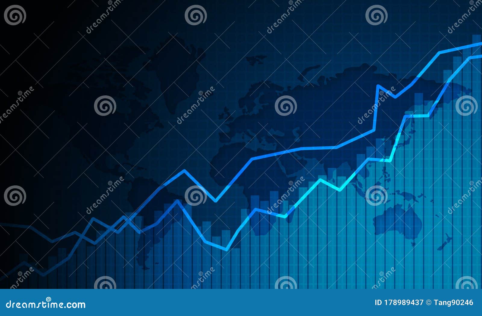 Graph Chart of Stock Market Investment Trading Stock Illustration ...