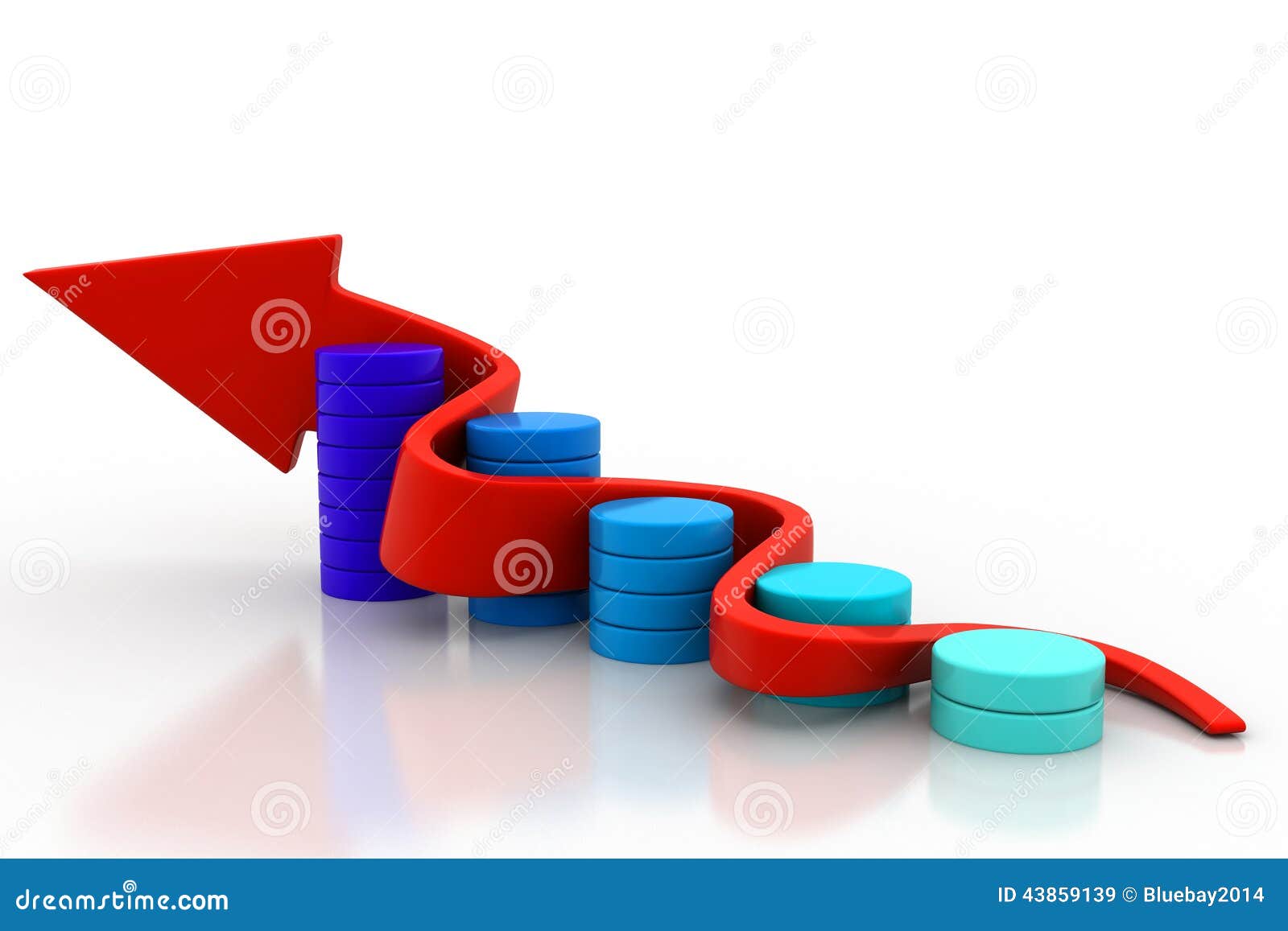 Graph and charts stock illustration. Illustration of growth - 43859139