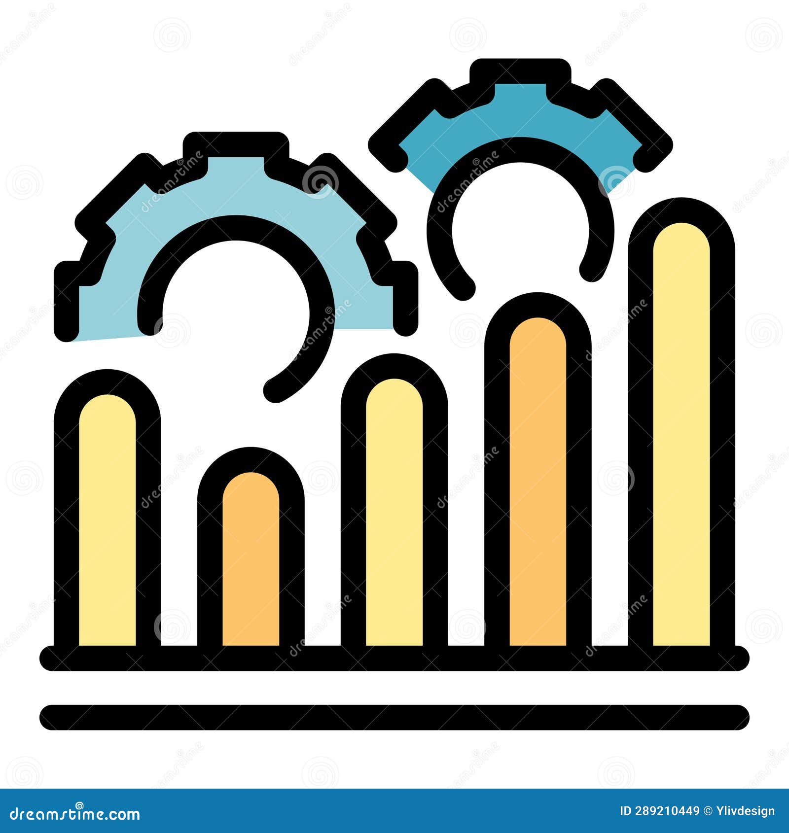 Graph Chat Icon Vector Flat Stock Vector - Illustration of vector, icon ...