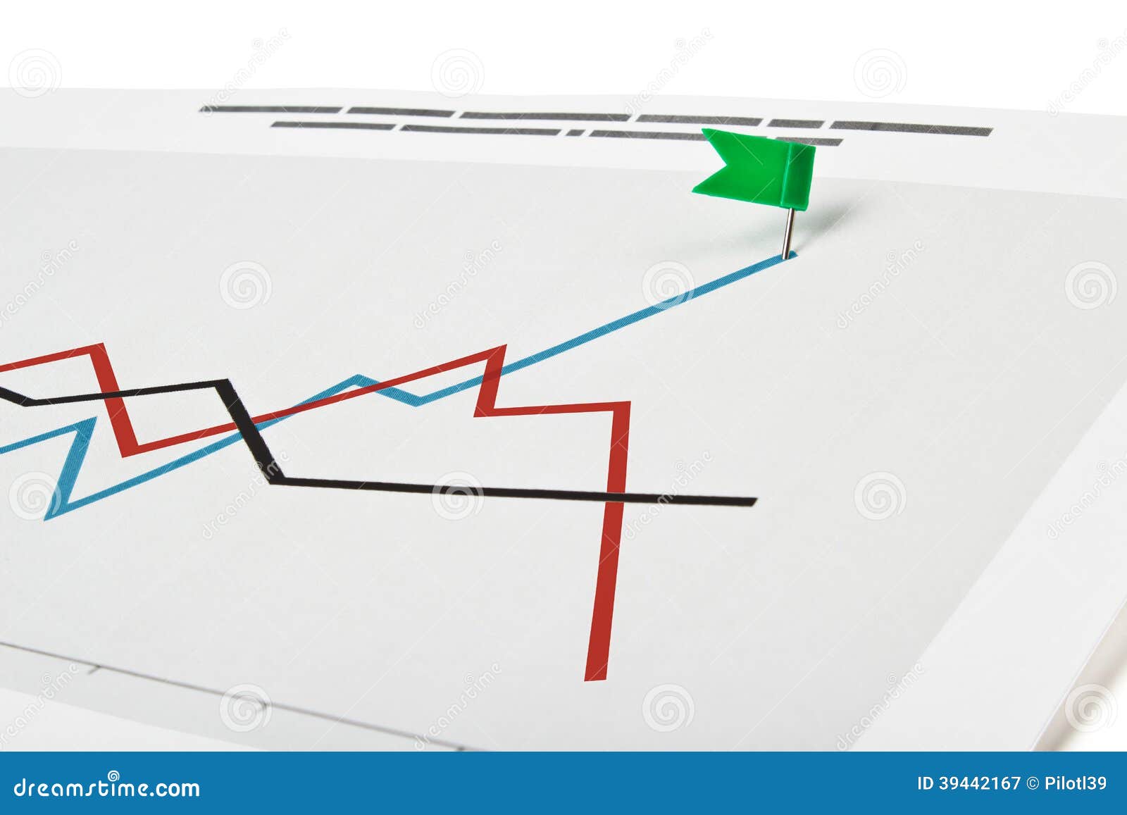 Graph with check box stock image. Image of gaining, document - 39442167