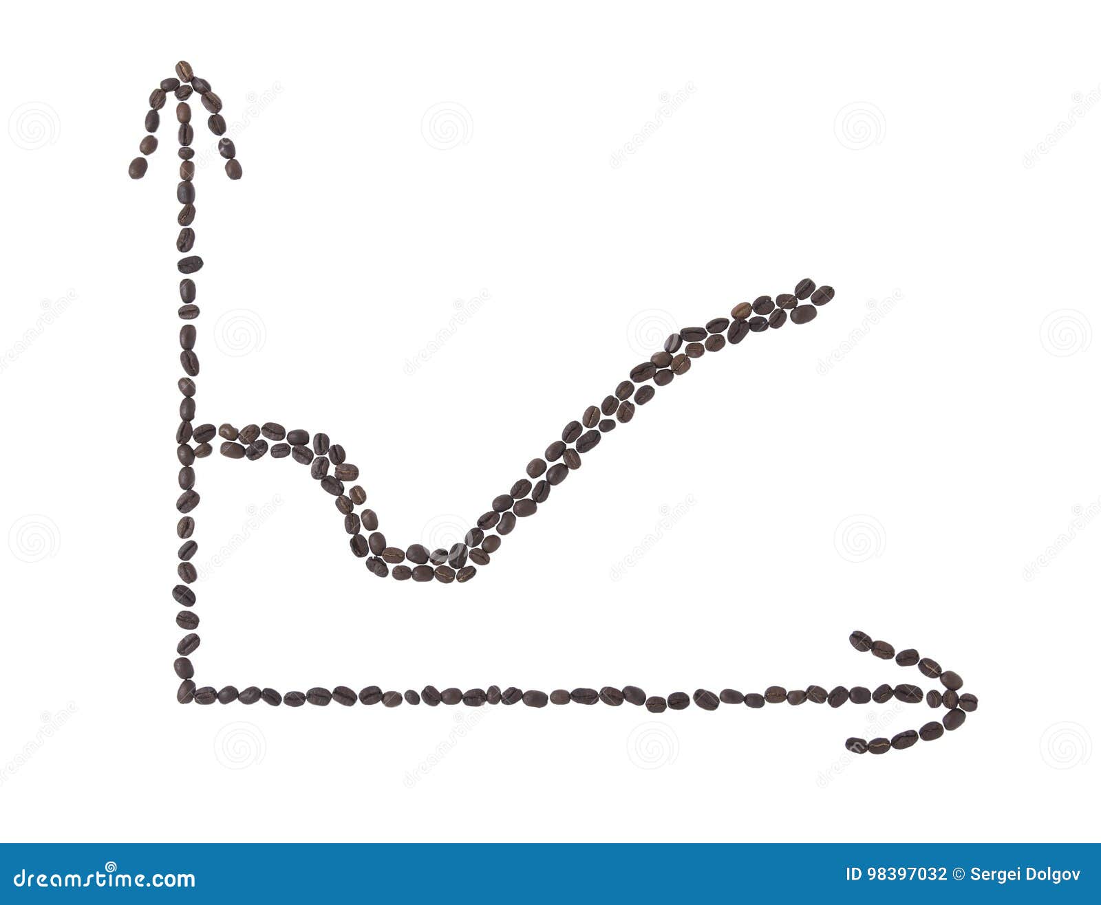 Graph of coffee beans stock photo. Image of communication - 98397032