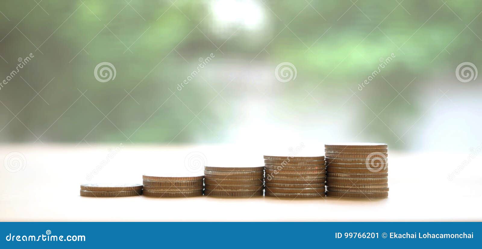 Graph from coins stock image. Image of data, horizontal - 99766201