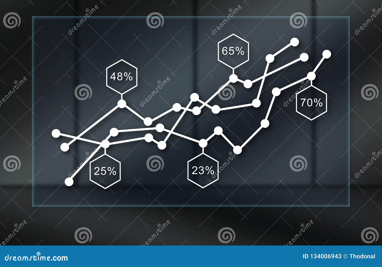 Concept of graph stock illustration. Illustration of data - 134006943