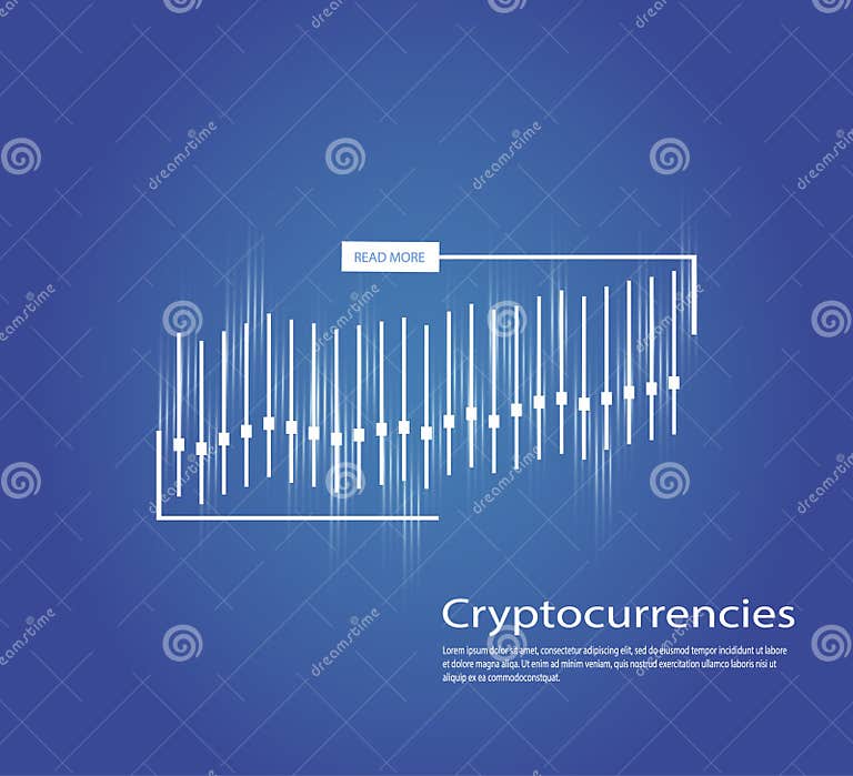 Graph of Cryptocurrency. Graphics and Analytics of Cryptography Stock ...