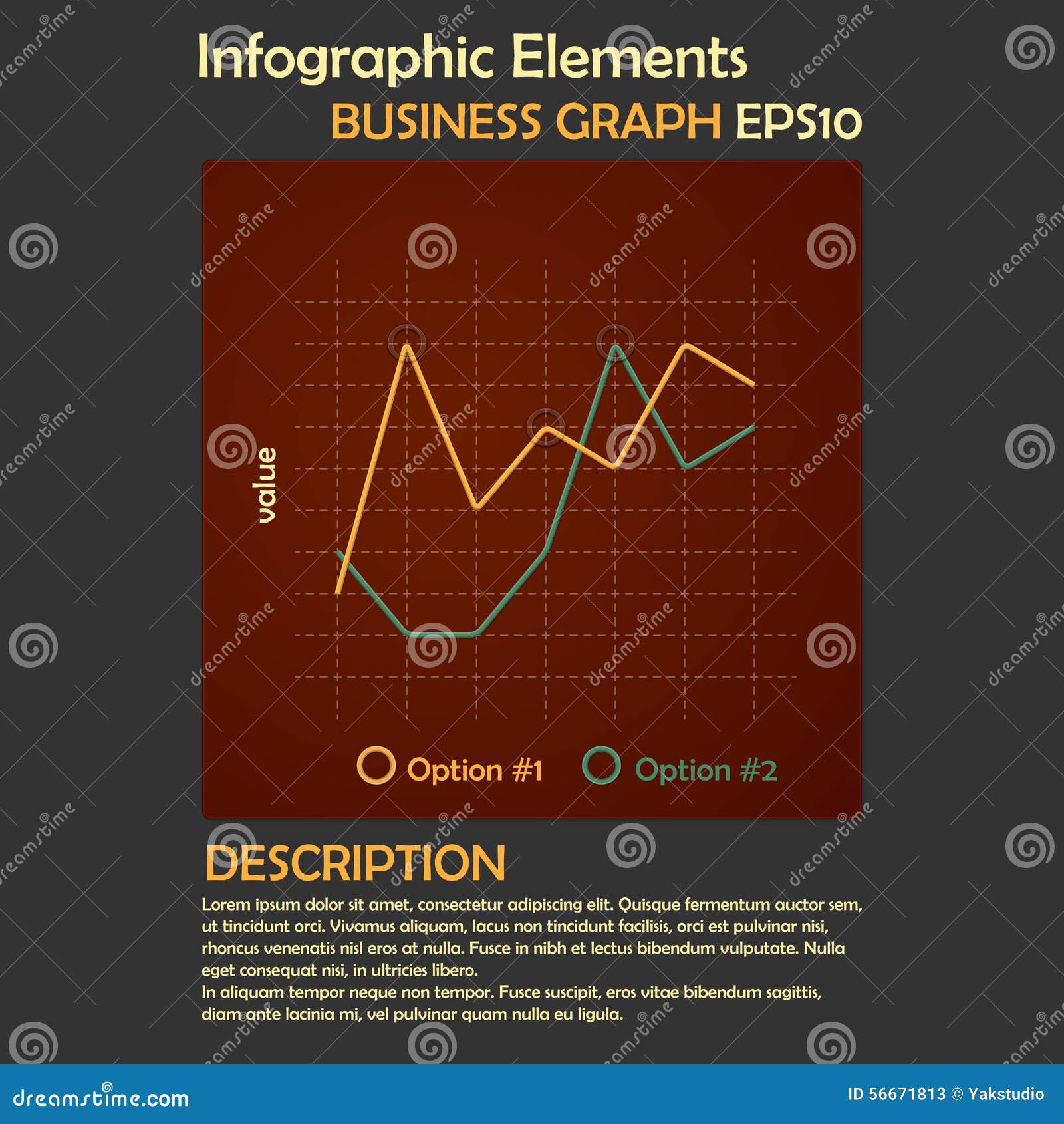 Graph dark stock vector. Illustration of growth, line - 56671813