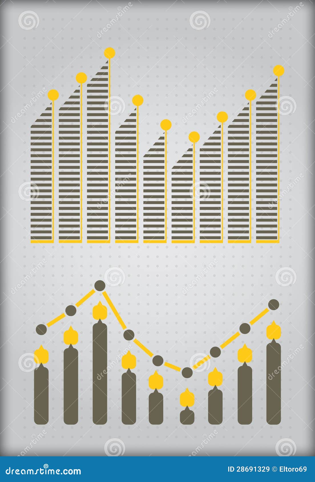 Graph of development stock vector. Illustration of index - 28691329