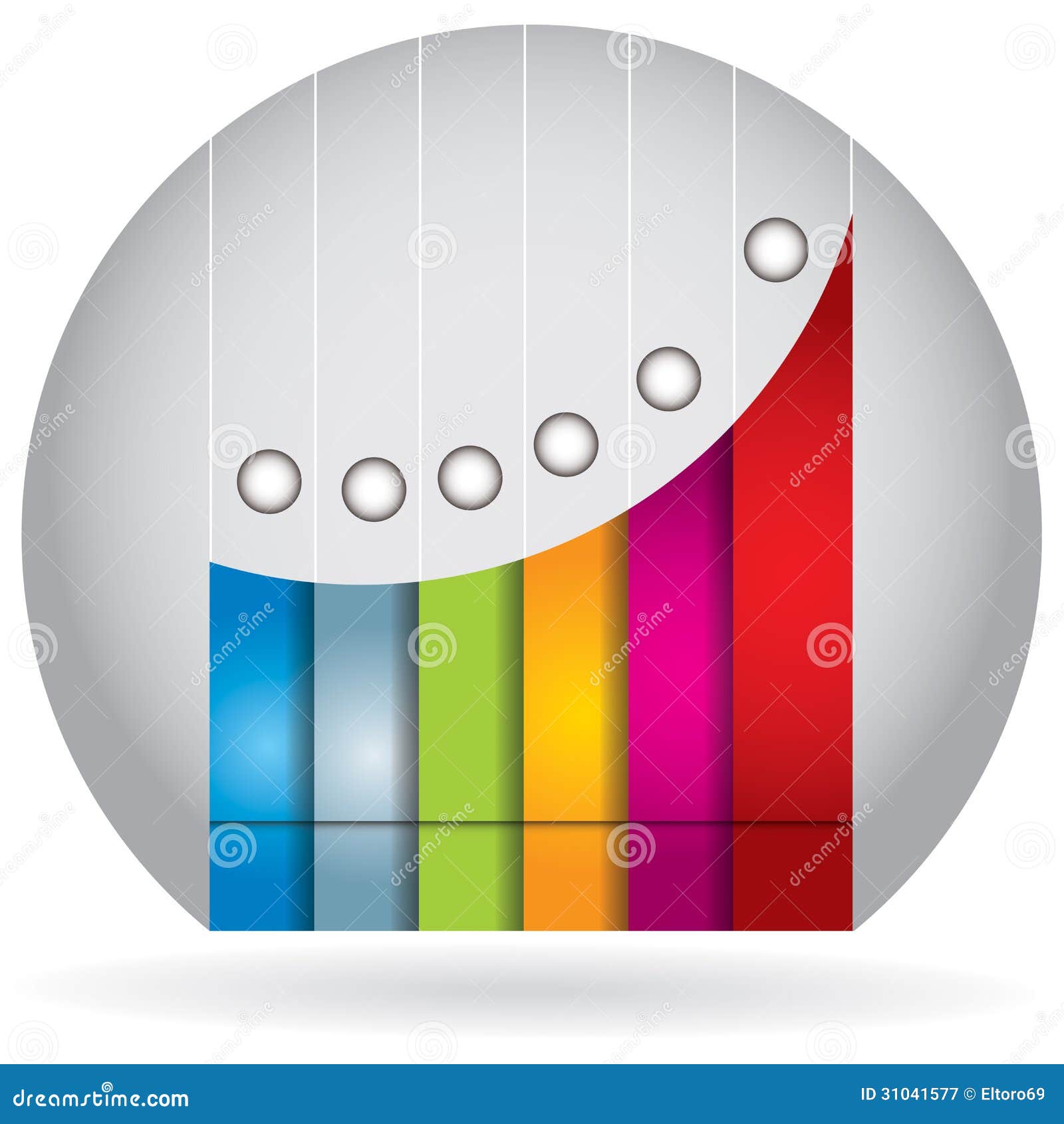 Graph of development stock vector. Illustration of chart - 31041577