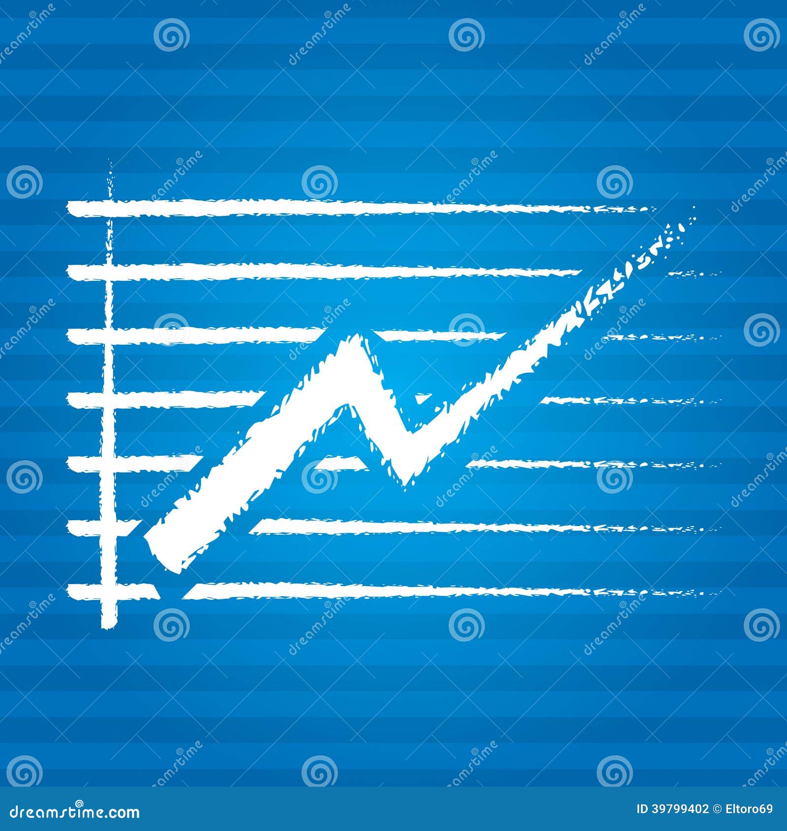 Graph of development stock vector. Illustration of annual - 39799402