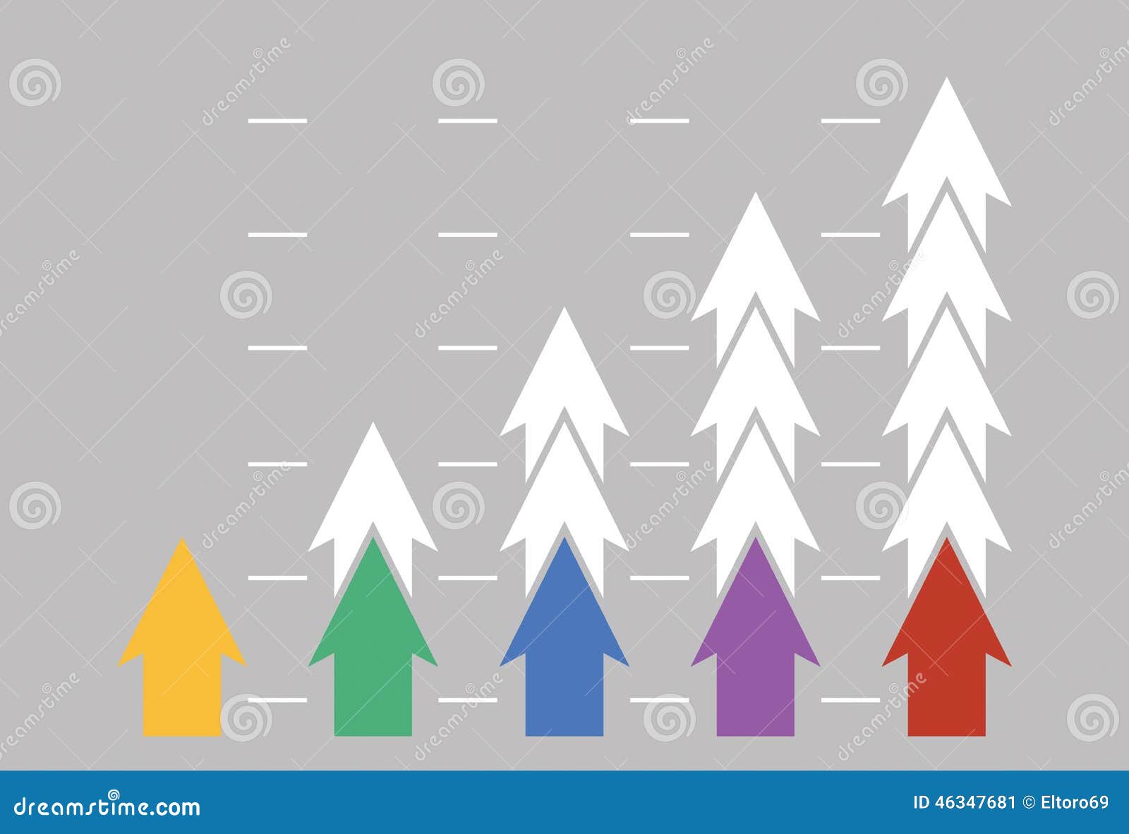 Graph of development stock vector. Illustration of growth - 46347681