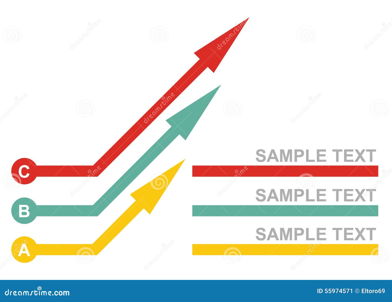 Graph of development stock vector. Illustration of diagram - 55974571