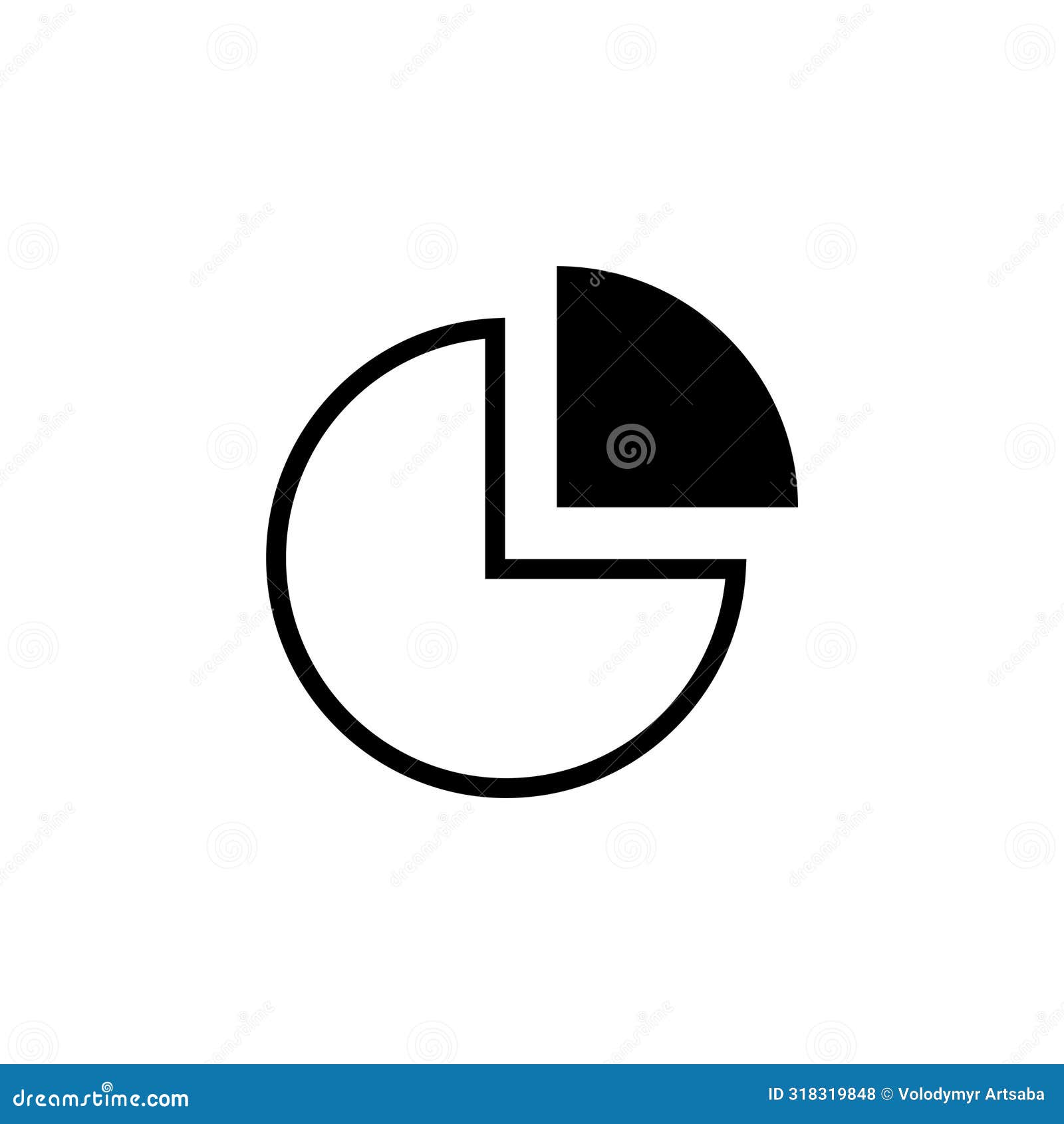 Graph Digital Marketing, Pie Chart Flat Vector Icon Stock Vector ...