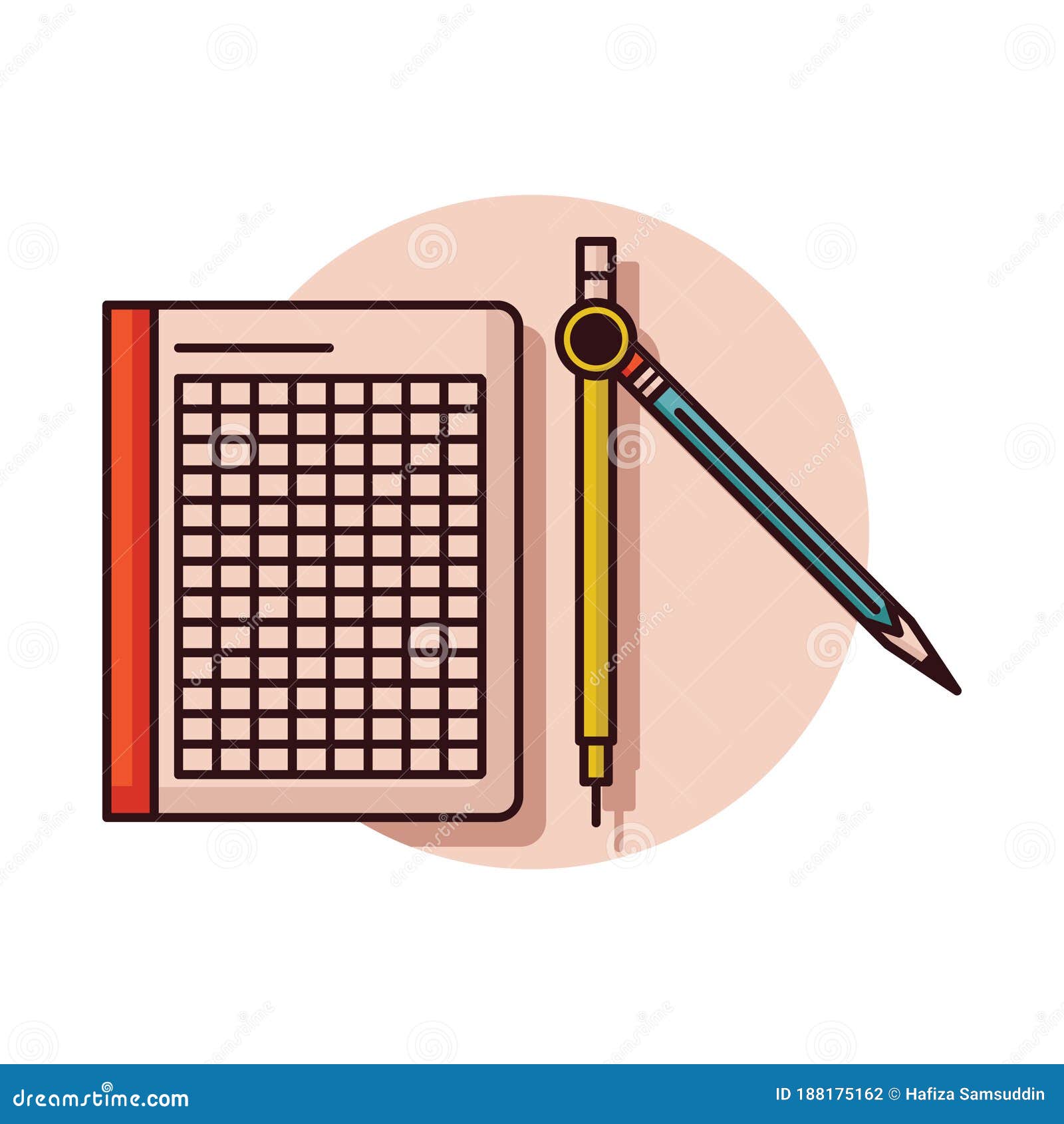 Graph with Divider. Vector Illustration Decorative Design Stock Vector ...