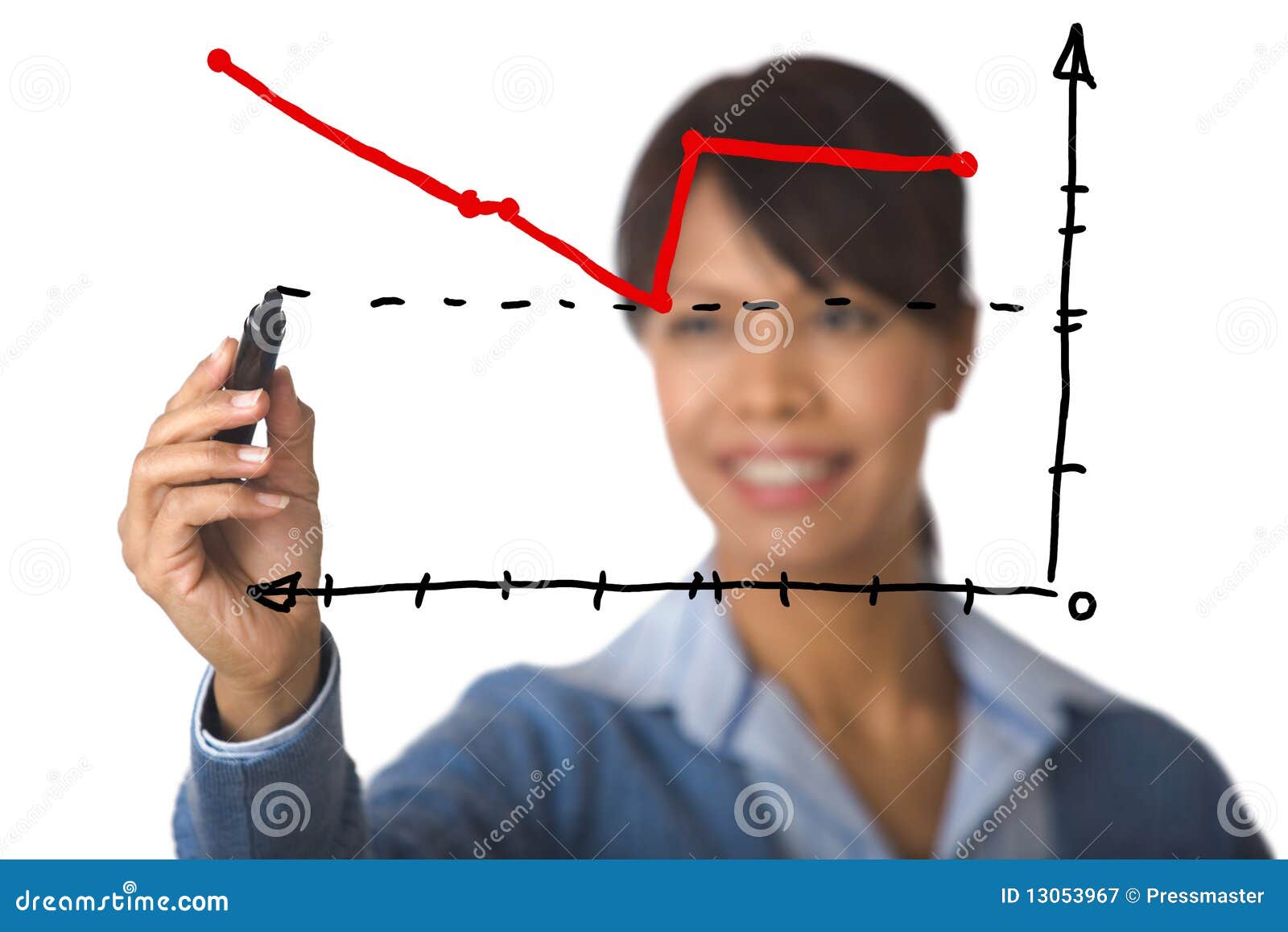 Graph drawing stock image. Image of businesspeople, holds - 13053967