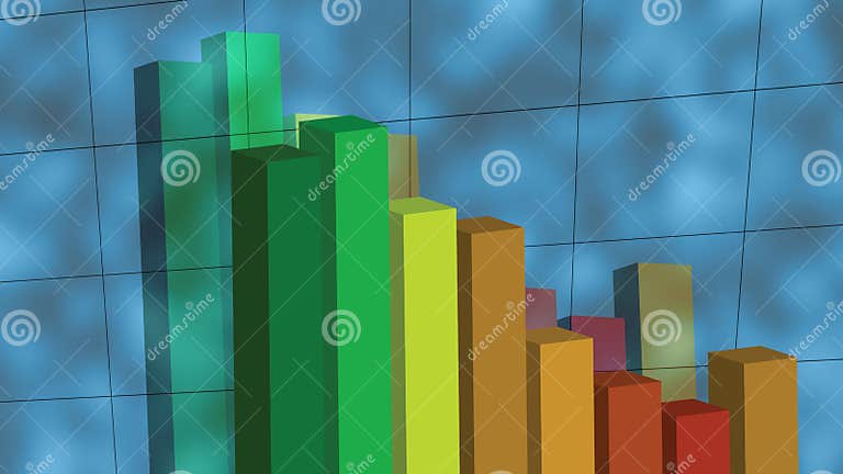Graph Dropping stock illustration. Illustration of annual - 7643655