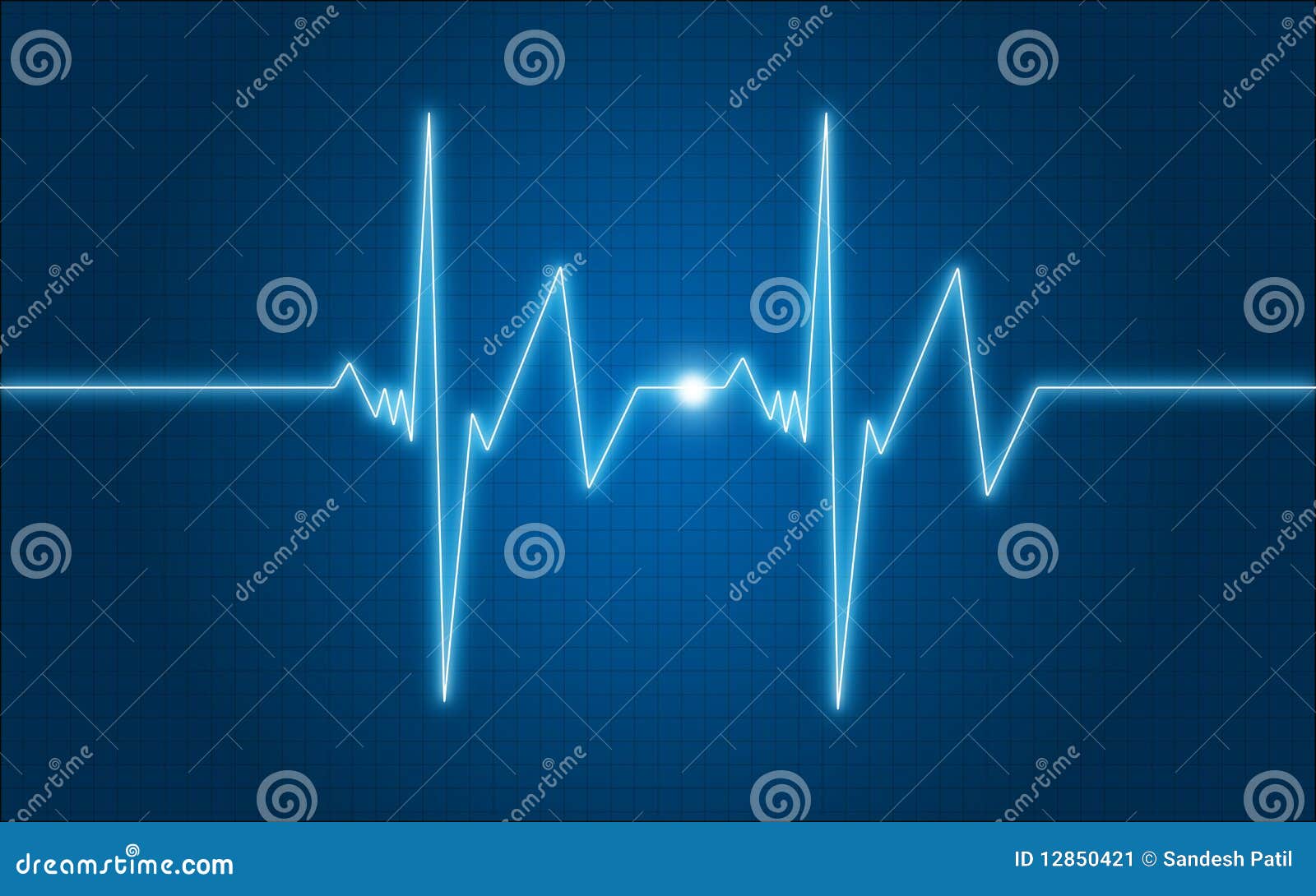 Graph ECG stock vector. Illustration of line, cardiology - 12850421