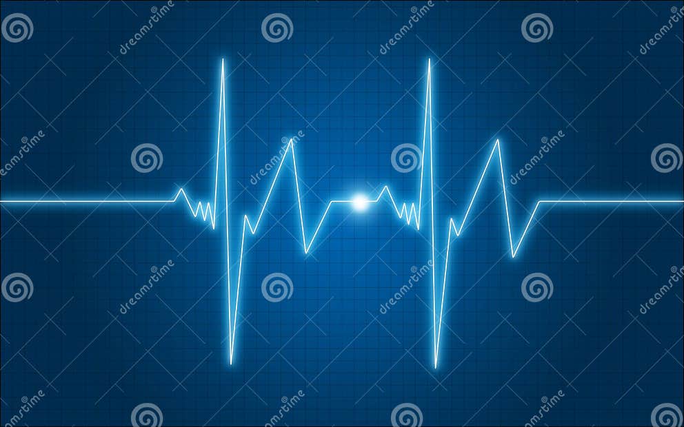 Graph ECG stock vector. Illustration of line, cardiology - 12850421