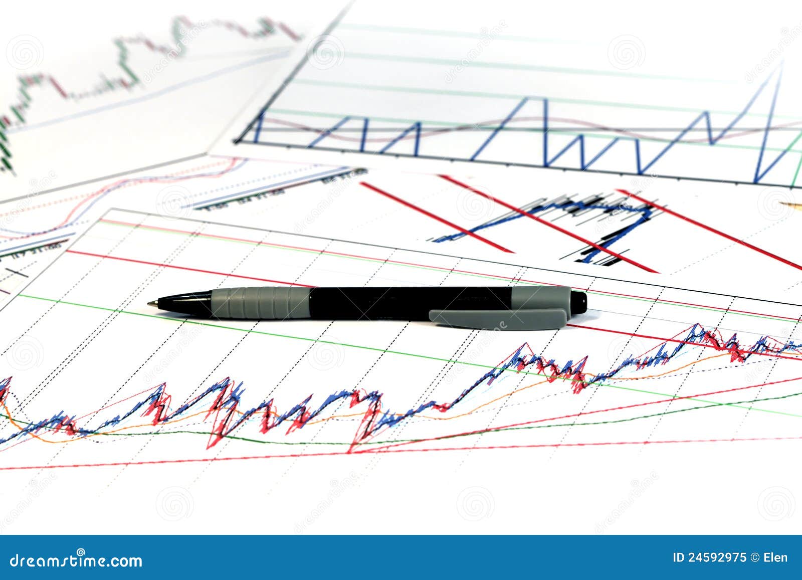 Graph of economics stock image. Image of working, capital - 24592975