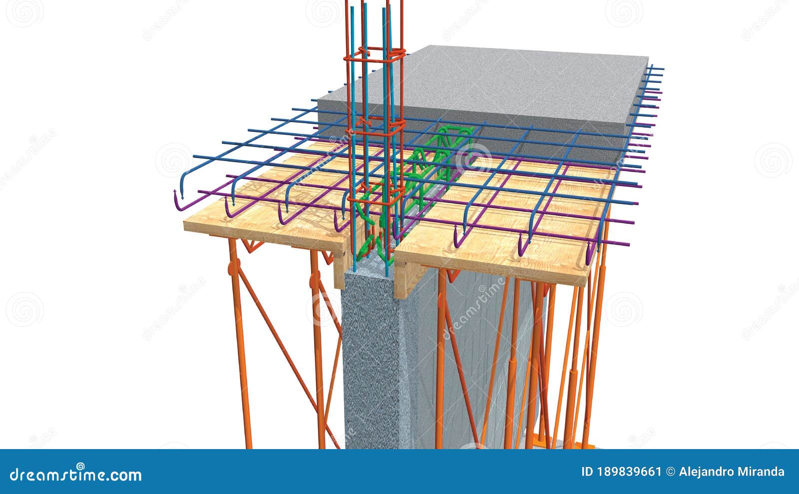 Graph of the Elements Used in the Formwork of the Slab of the Second ...