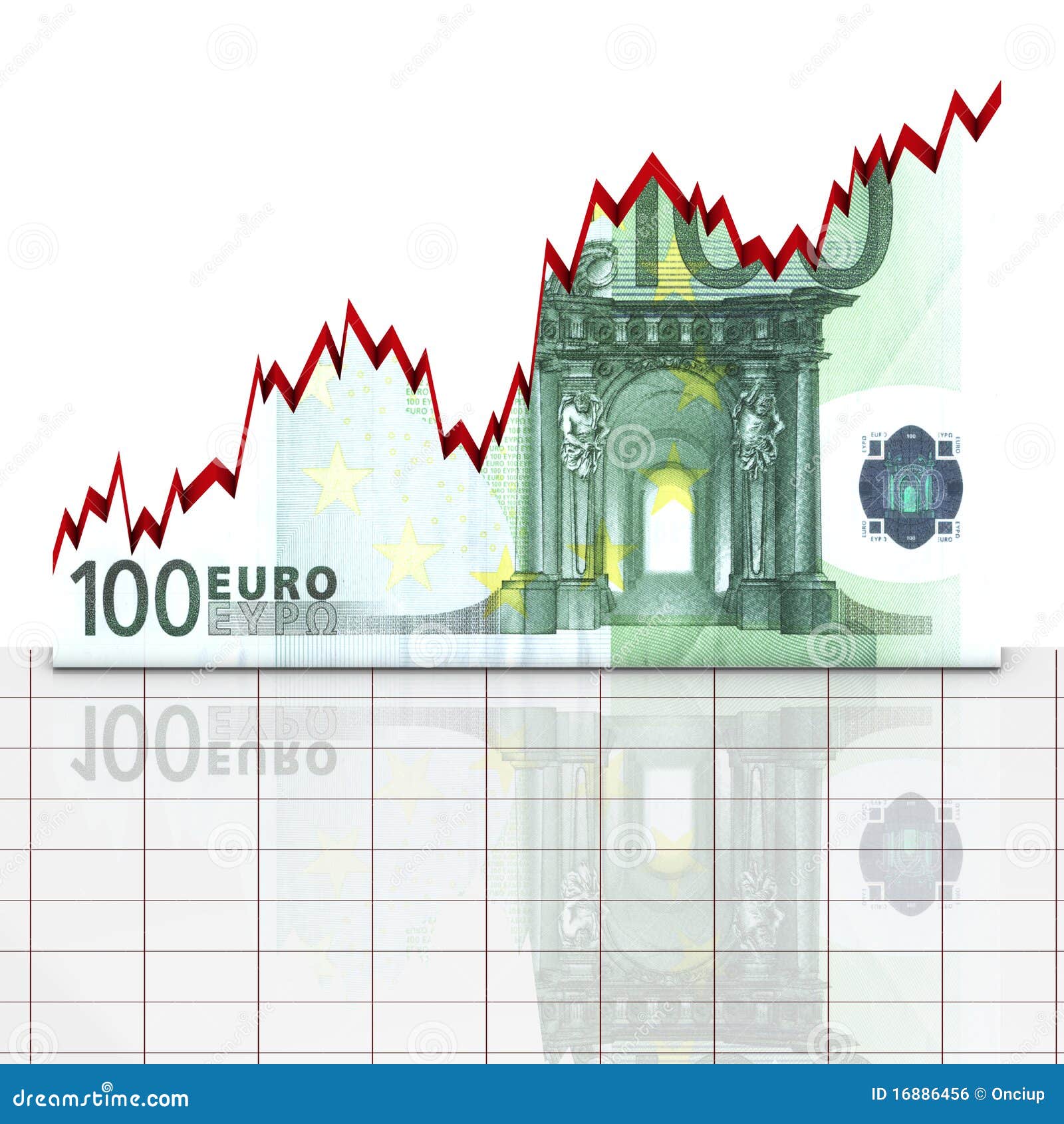 Graph euro concept stock illustration. Illustration of market - 16886456