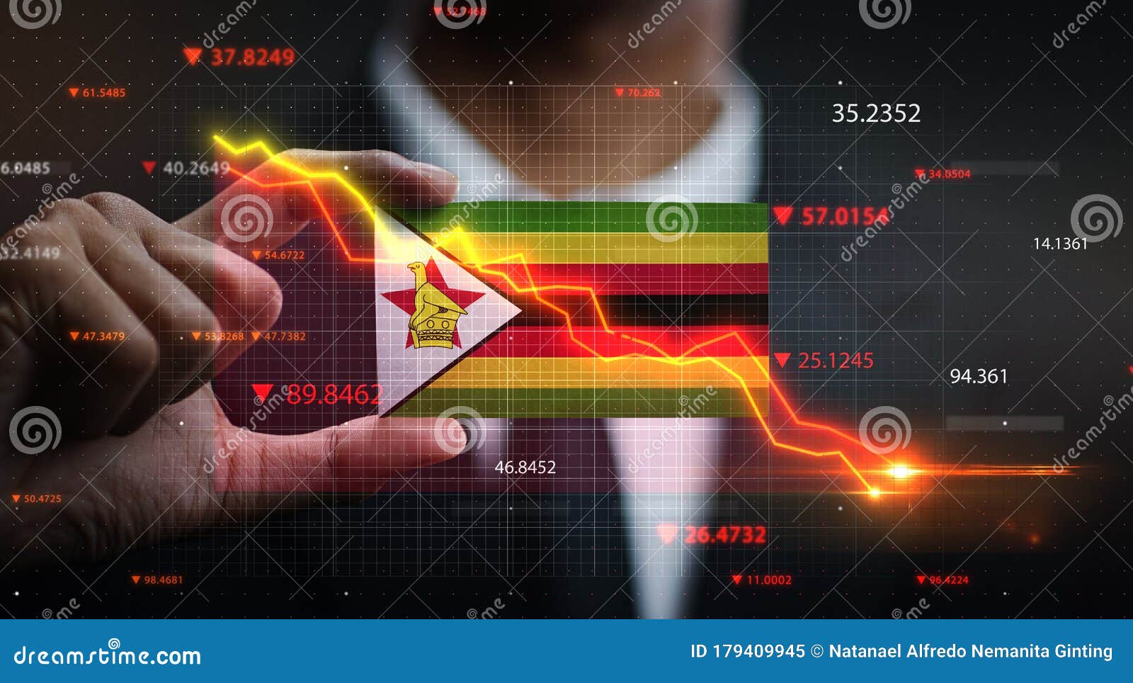 Zimbabwe Flag Depicted On Side Part Of Military Armored Helicopter ...