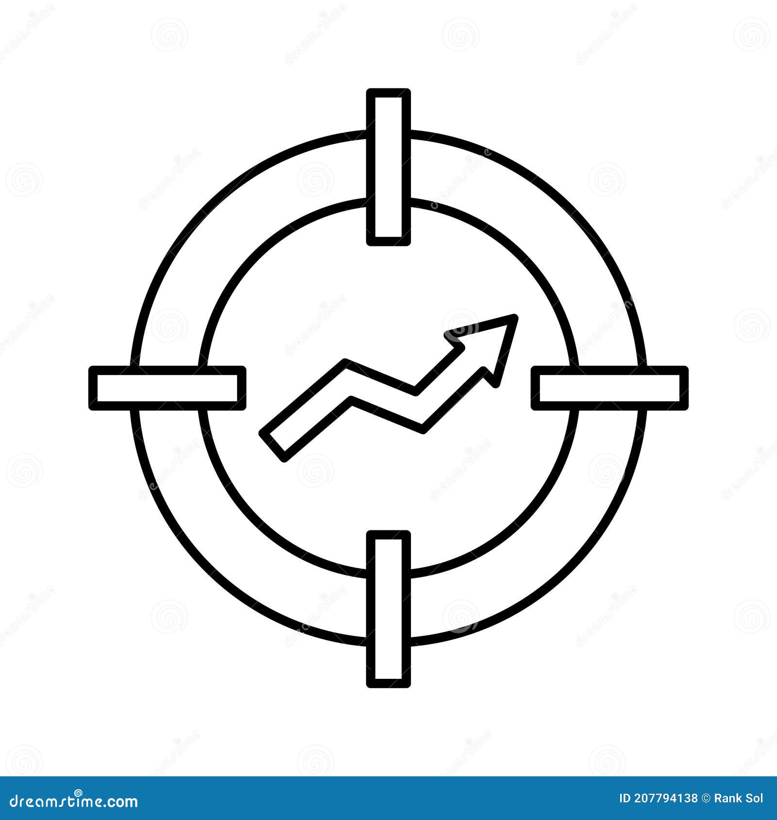 Graph Flat Vector Icon Which Can Easily Modify or Edit Stock Vector ...